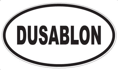 DUSABLON - Oval Sticker – Standard Decal