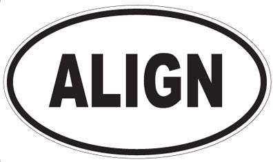 ALIGN - Oval Sticker – Standard Decal