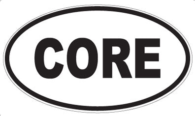 CORE - Oval Magnet – Standard Decal