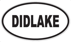 DIDLAKE - Oval Sticker – Standard Decal