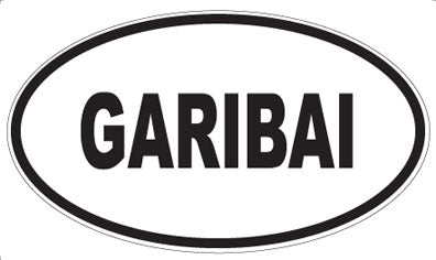 GARIBAI - Oval Sticker – Standard Decal