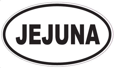 JEJUNA - Oval Sticker – Standard Decal