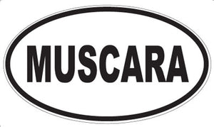 MUSCARA - Oval Sticker – Standard Decal