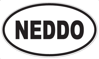 NEDDO - Oval Sticker – Standard Decal