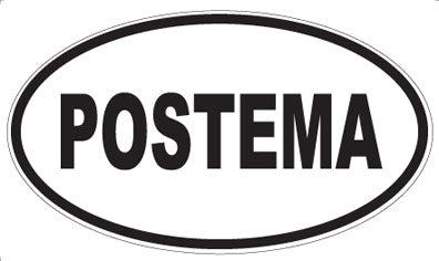POSTEMA - Oval Sticker – Standard Decal