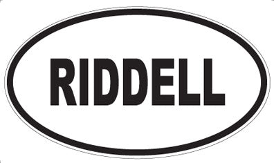 RIDDELL - Oval Sticker – Standard Decal