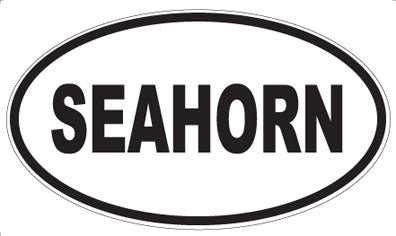 SEAHORN - Oval Sticker – Standard Decal