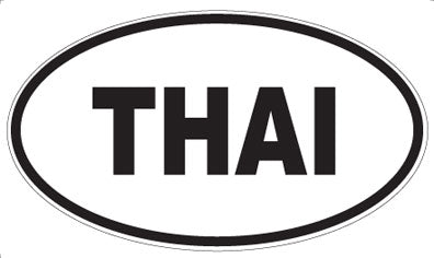 THAI - Oval Sticker – Standard Decal