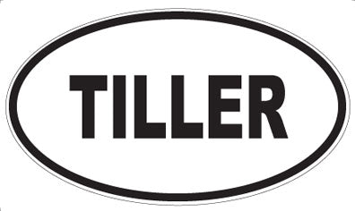 TILLER - Oval Magnet – Standard Decal