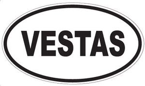 VESTAS - Oval Sticker – Standard Decal