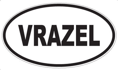 VRAZEL - Oval Sticker – Standard Decal